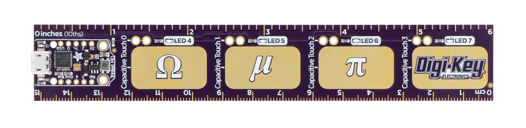 Adafruit PyRuler - linijka elektroniczna z układem CircuitPython ...