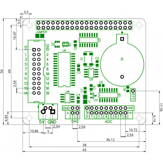 Expander Pi - ekspander wyprowadzeń dla Raspberry Sklep Botland Expander Pi - ekspander wyprowadzeń dla Raspberry Sklep Botland