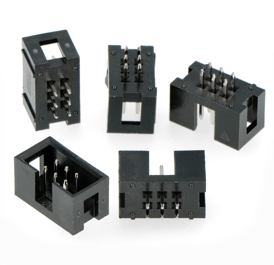 Wtyk IDC 6 pin prosty - 5 szt. Sklep Botland