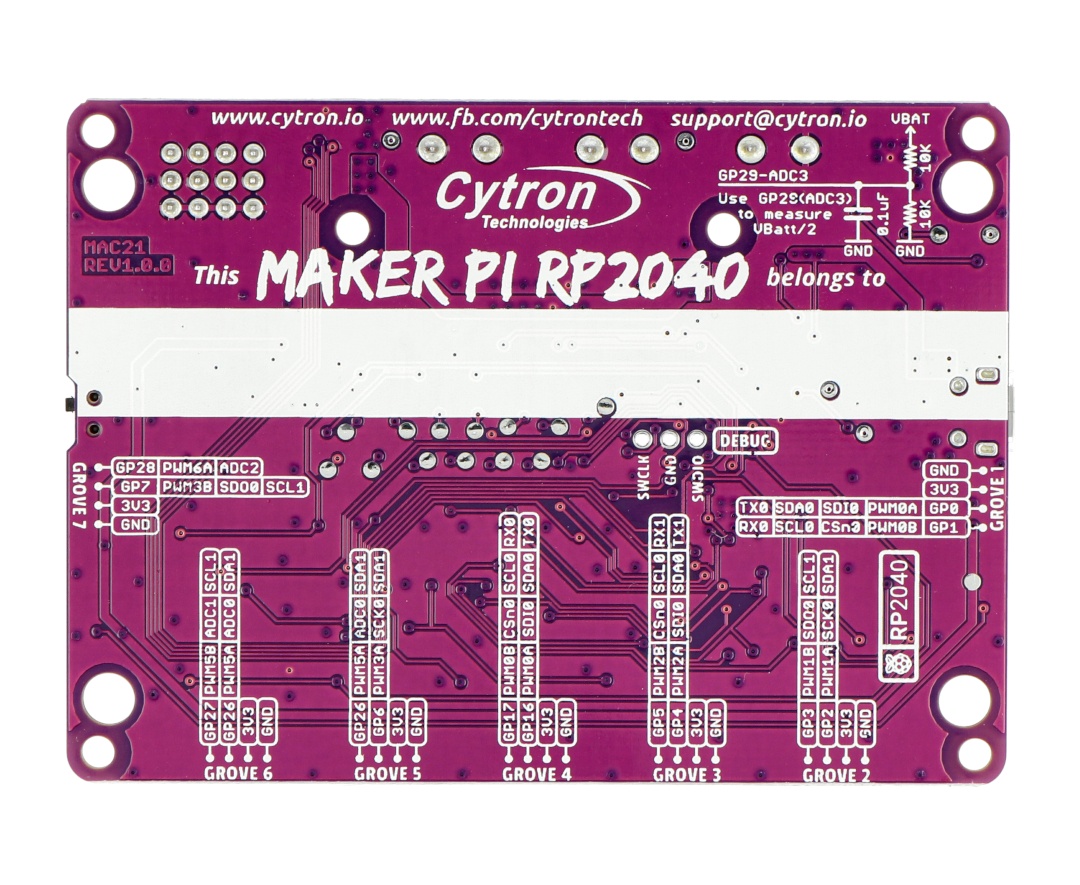 Maker Pi RP2040 - Cytron Sklep Botland