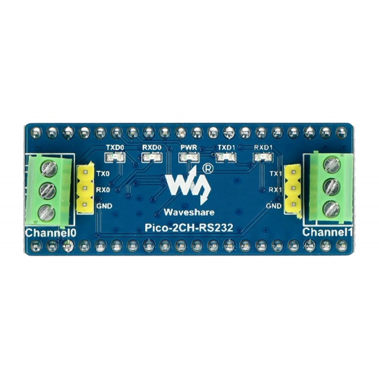2-kanałowy moduł RS232 SP3232EEN transceiver do Raspberry Pi Pico, UART - RS232 - Waveshare ...